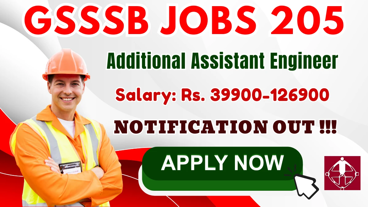 GSSSB Additional Assistant Engineer Recruitment 2025 Out at gsssb.gujarat.gov.in - Apply Online ...