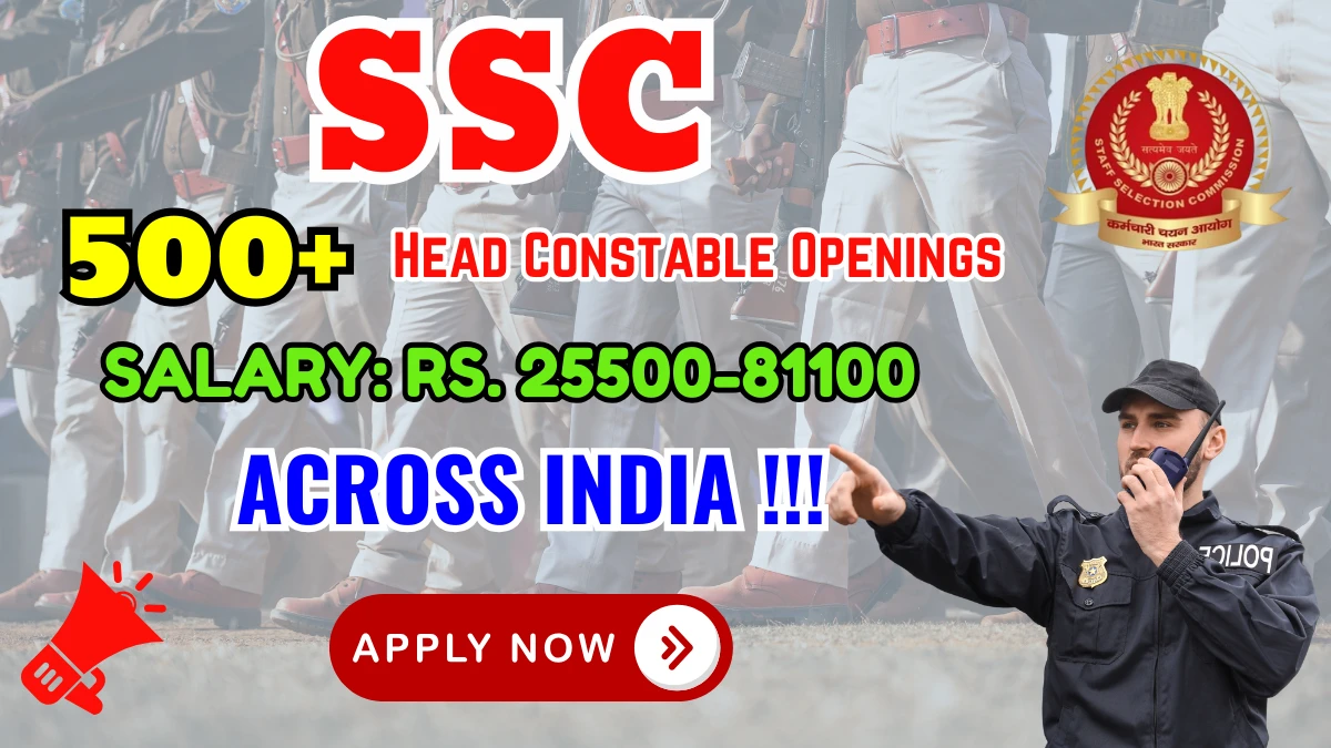 SSC Delhi Police Head Constable (AWO/ TPO) Recruitment 2025 - Apply ...