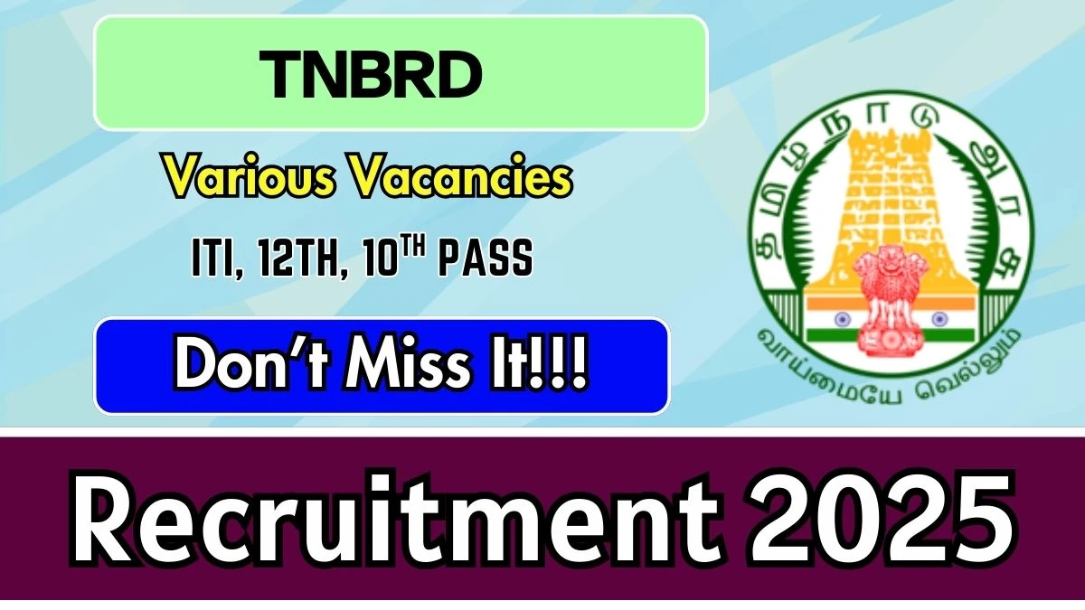 TNBRD Recruitment 2025 - Apply Offline for 03 Supporting Staff ...