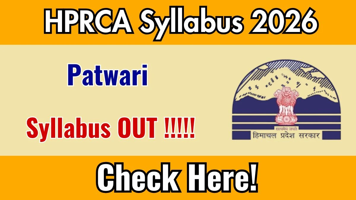 HP Patwari Syllabus 2026 Out – Download PDF, Exam Pattern & Subject ...