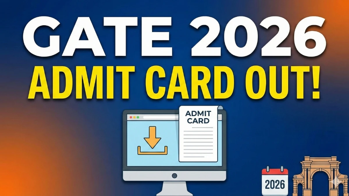 GATE Admit Card 2026 Out : Direct Download Link @ iitg.ac.in