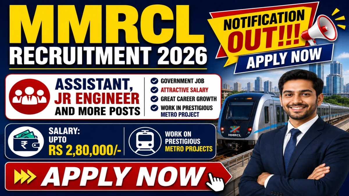 MMRCL Recruitment 2026 Notification Out - Apply Online for 24 Assistant ...